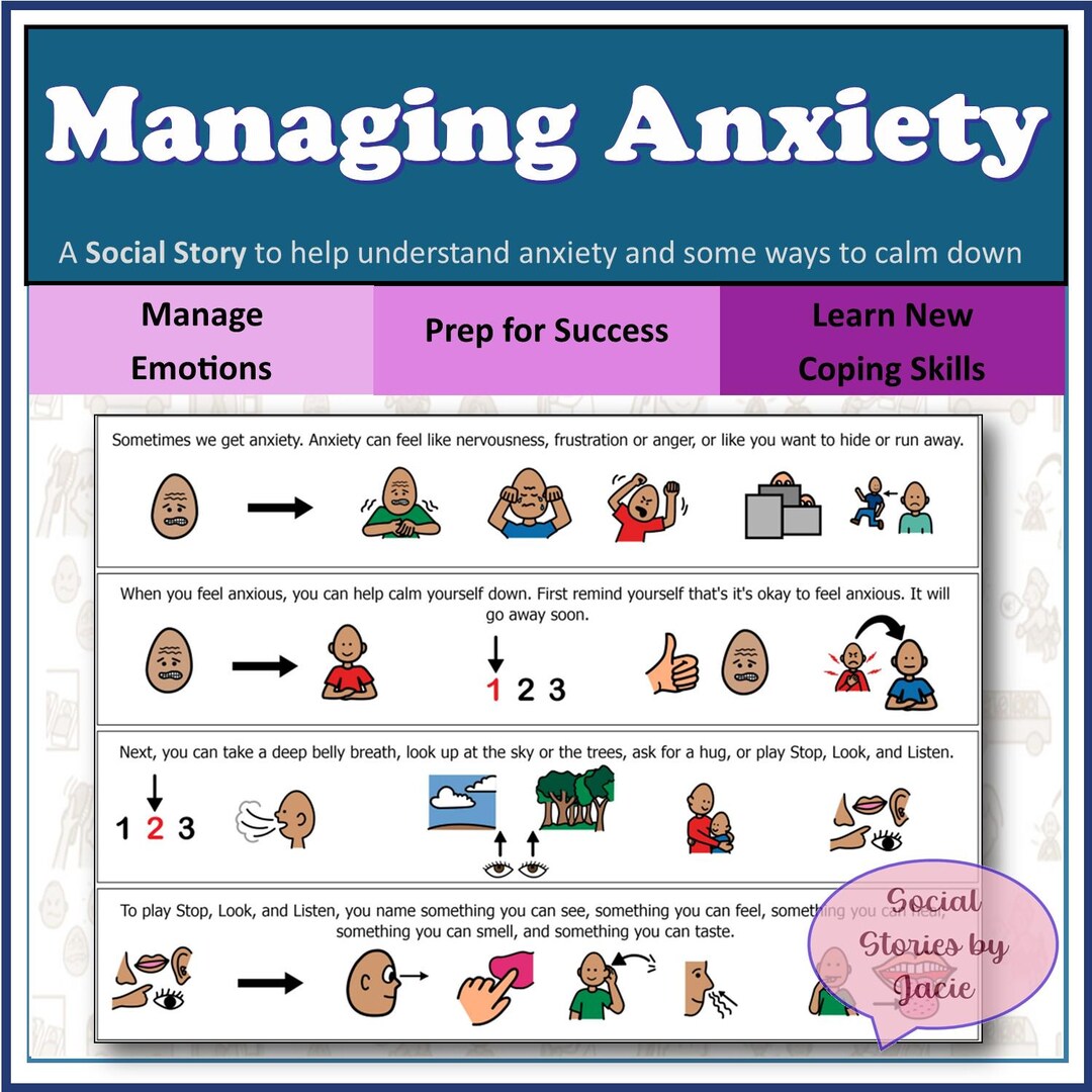Managing Anxiety Social Story - Empower Your Child to Quiet Their ...