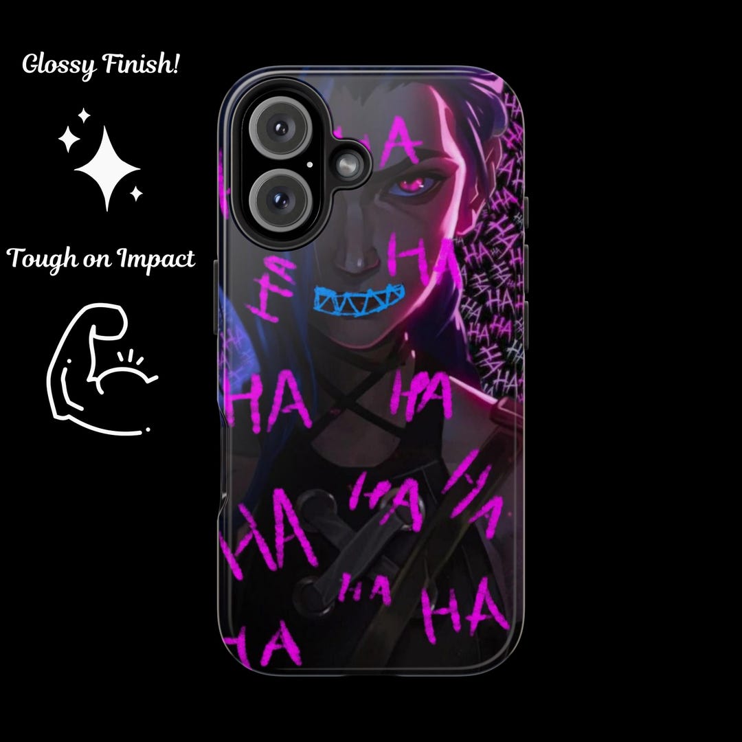 Arcane Inspired Phone Case Jinx From Arcane League of Legends iPhone ...