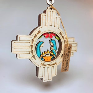 New Mexico Nativity Scene Ornament - Etsy