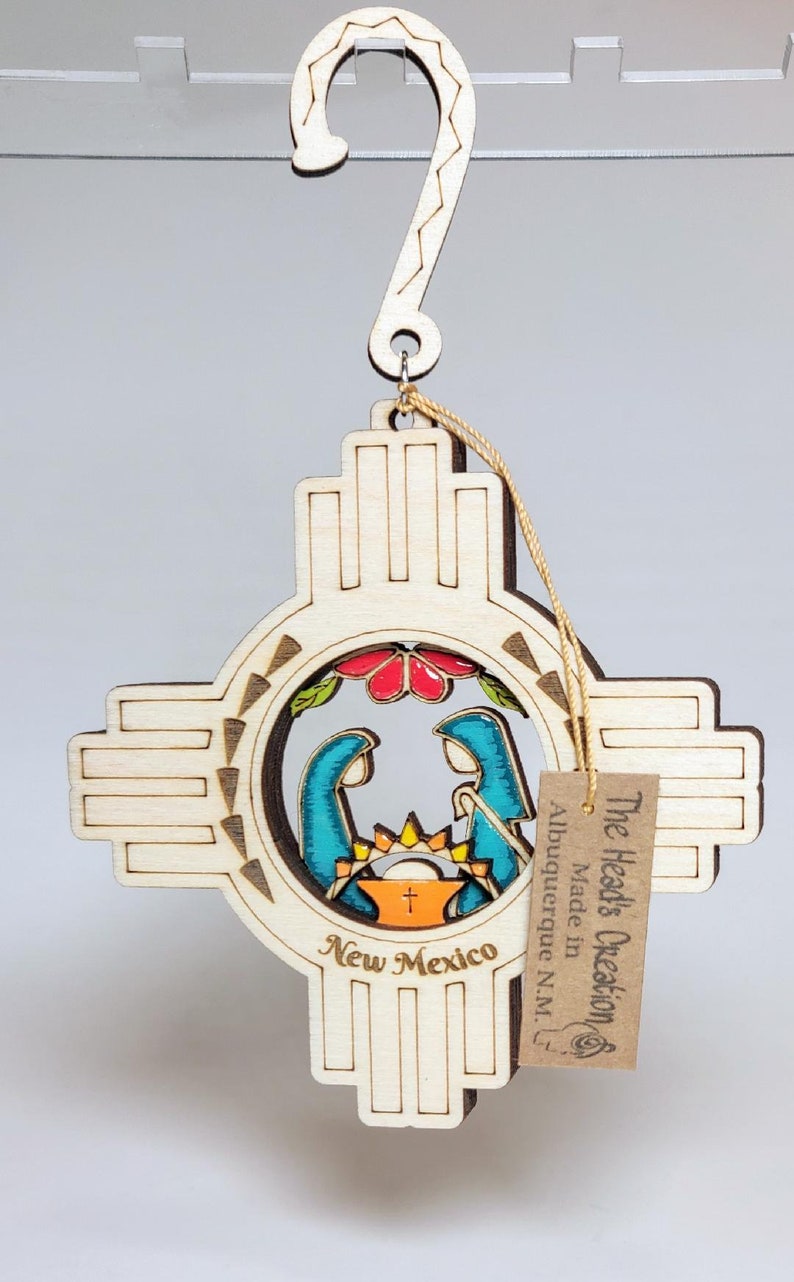 New Mexico Nativity Scene Ornament - Etsy