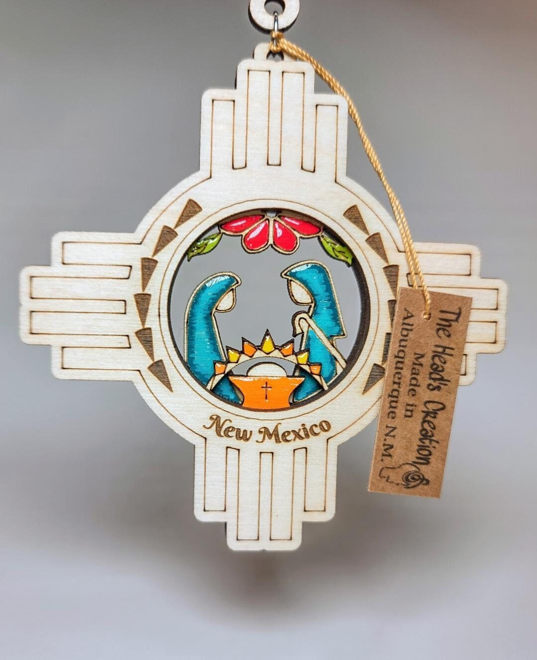 New Mexico Nativity Scene Ornament - Etsy
