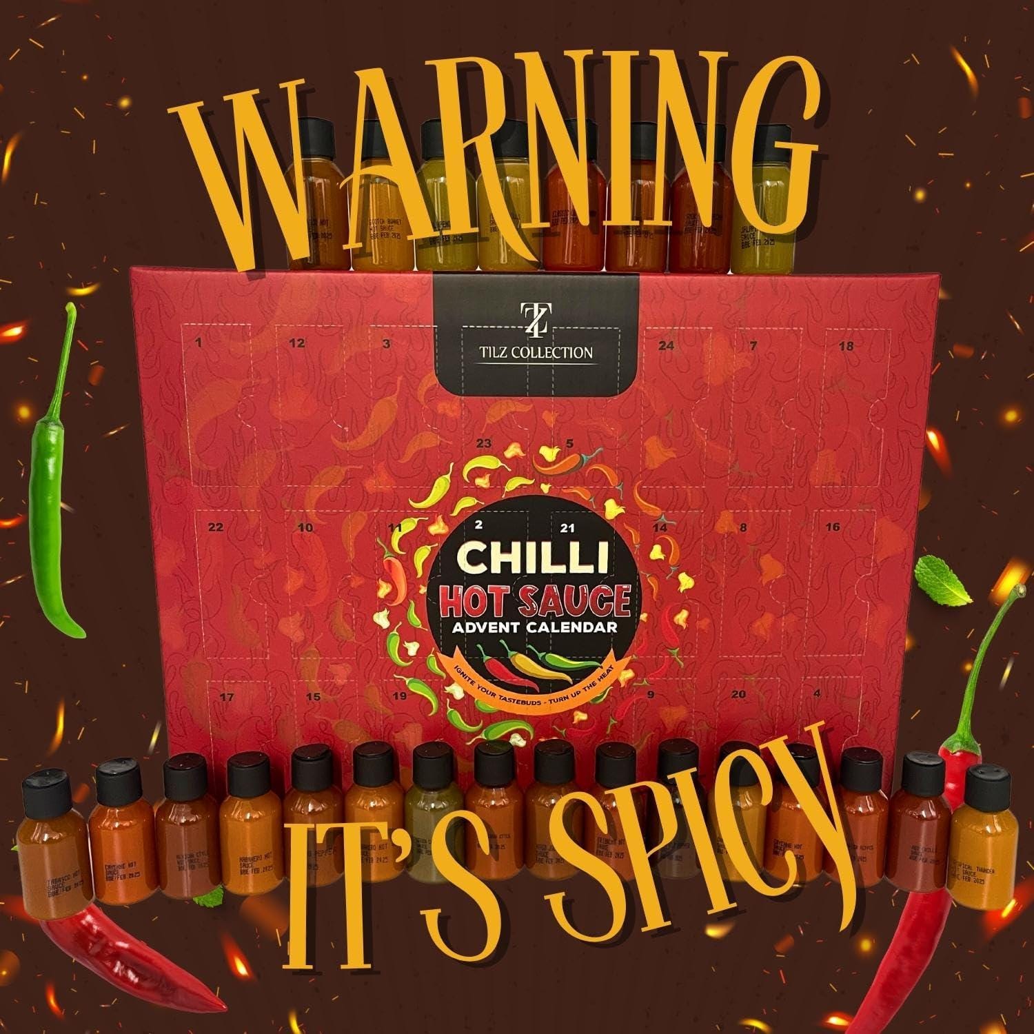 Chilli Advent Calendar 2025 – 24-day Hot Sauce Gift Set | Christmas ...