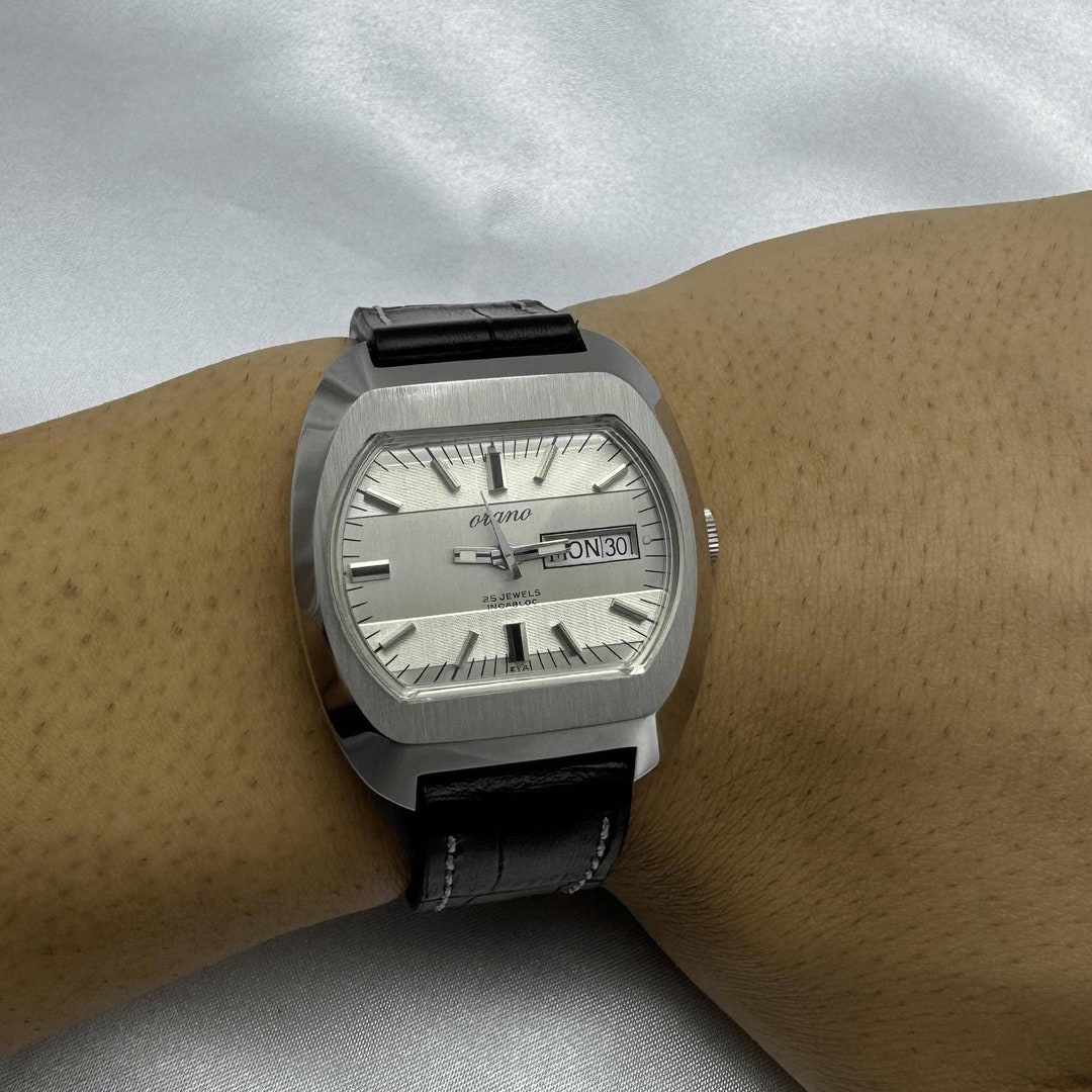 Vintage Orano Automatic Watch - 1970s Swiss Made Mens Mechanical ...