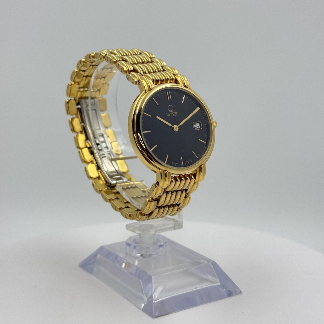 Vintage Swiss Venus Gold-plated Watch – Timeless Elegance Brand New ...