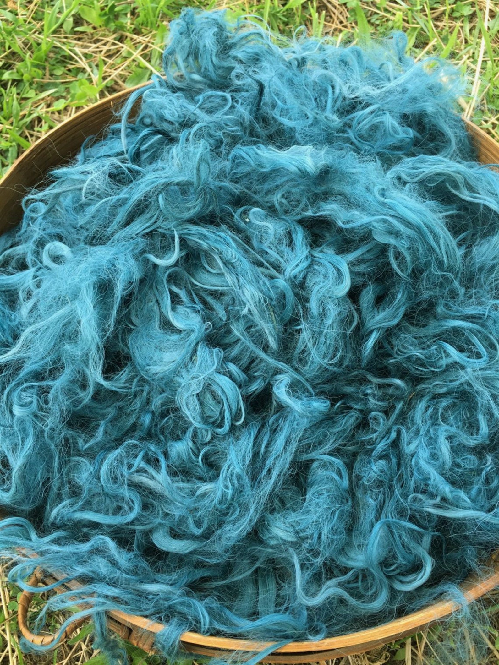 Suri Alpaca Fiber 5 Inches Lily Hand-dyed 2 Ounces | Etsy
