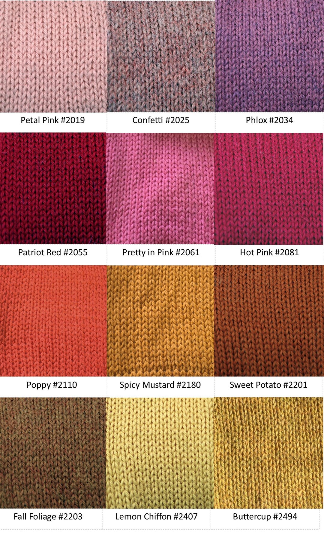 Classic Alpaca Yarn, DK Weight, Collection of Pinks, Reds, Oranges ...