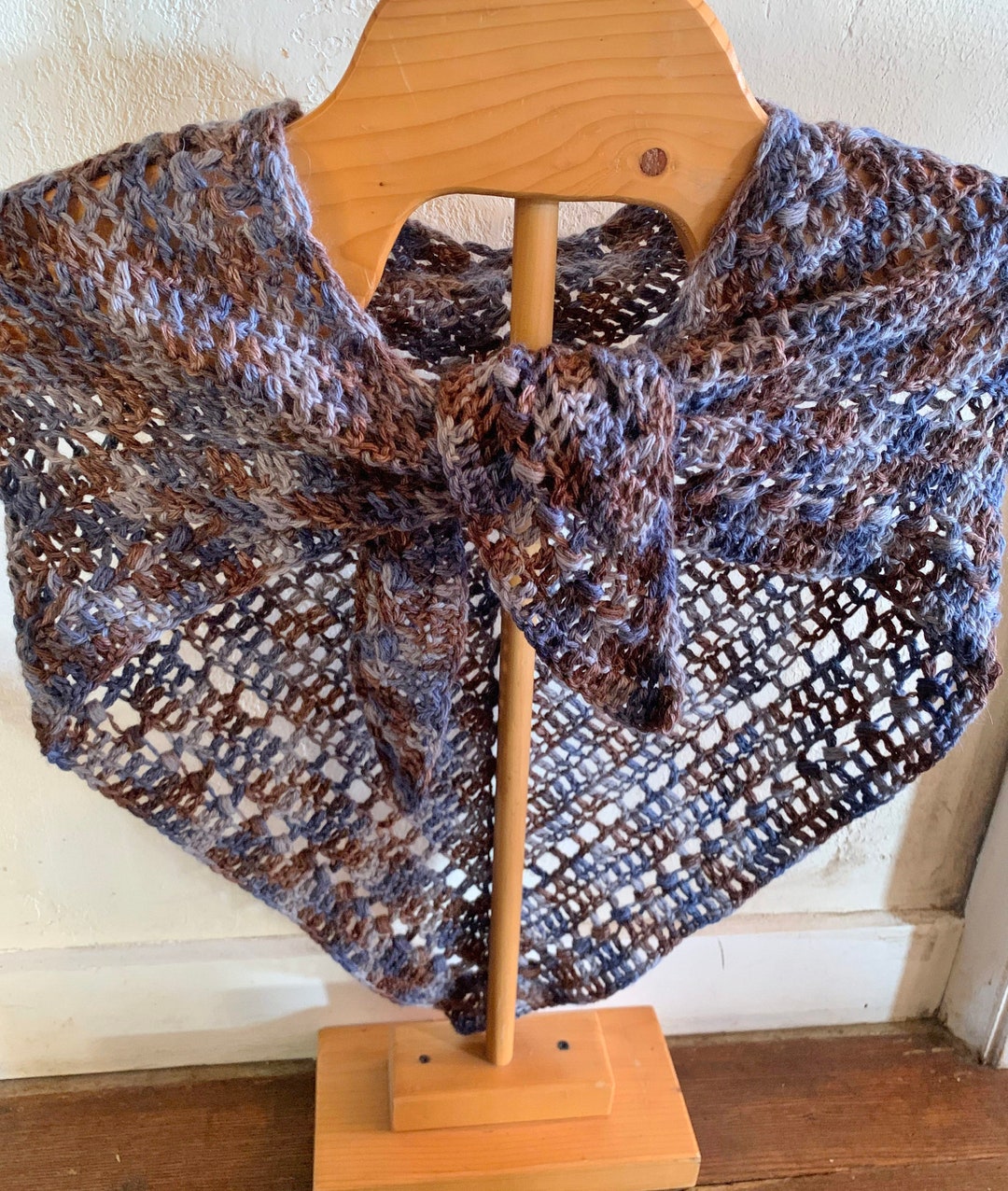Triangular Alpaca Shawl, Crocheted Shawl, Alpaca Wrap, Pure Alpaca ...