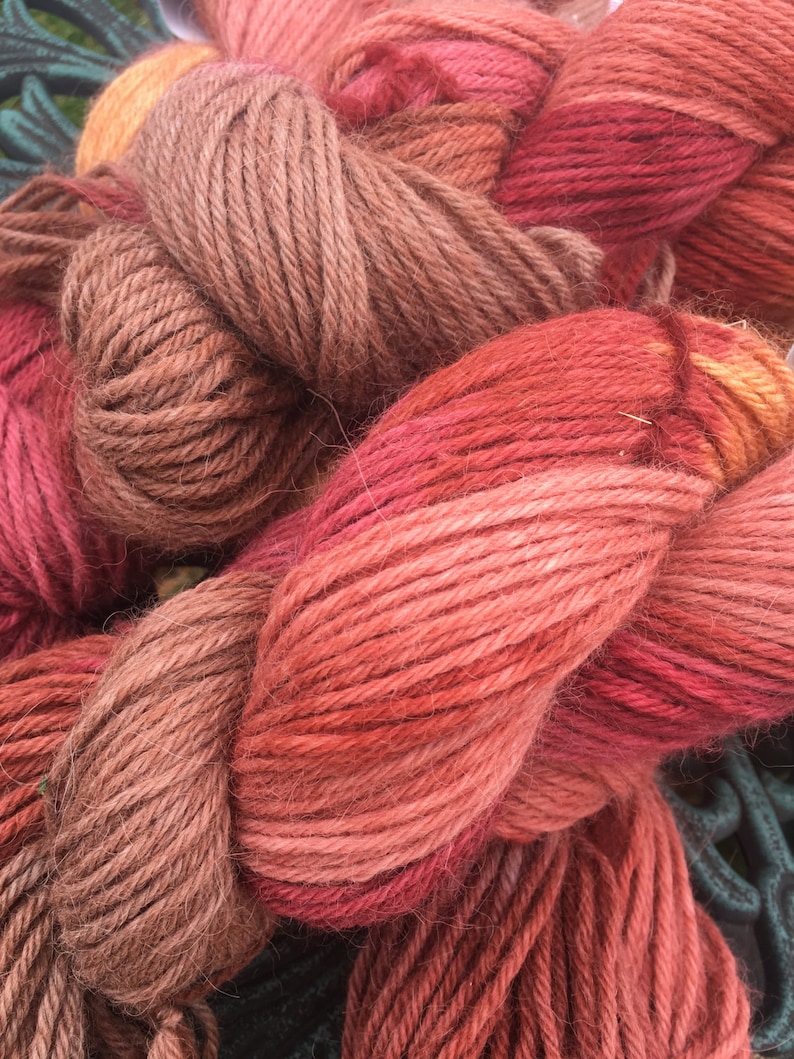 100% Alpaca Yarn DK Weight Hand Dyed 220 Yards Superfine | Etsy