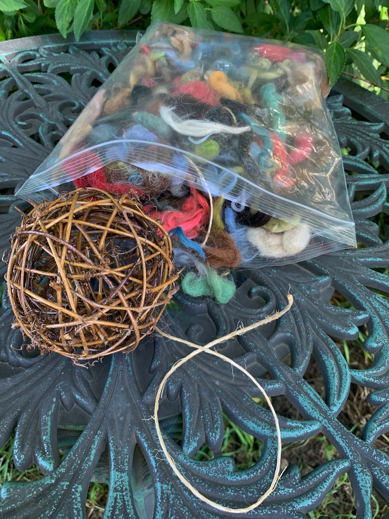Alpaca Bird Nesting Ball DIY Kit - Etsy