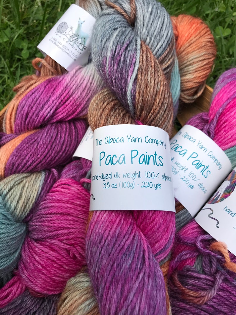 100% Alpaca Yarn DK Weight Hand Dyed 220 Yds Superfine - Etsy