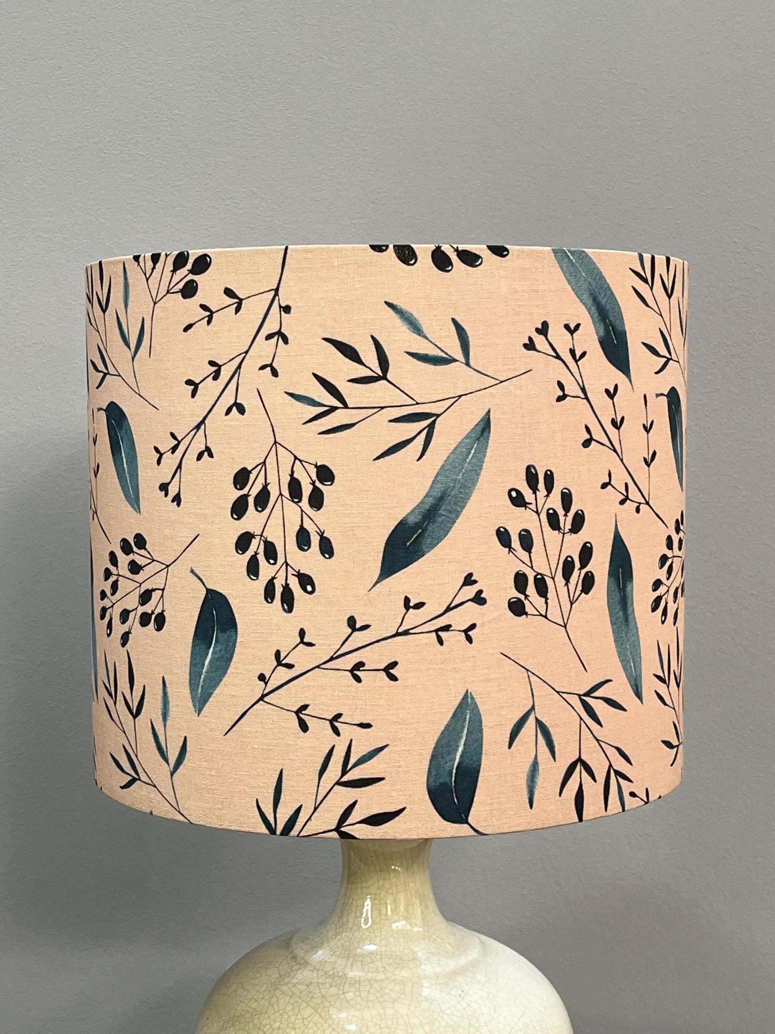 Luxury Blue Feather Lampshade on Beige Base - Handcrafted Elegance - Etsy