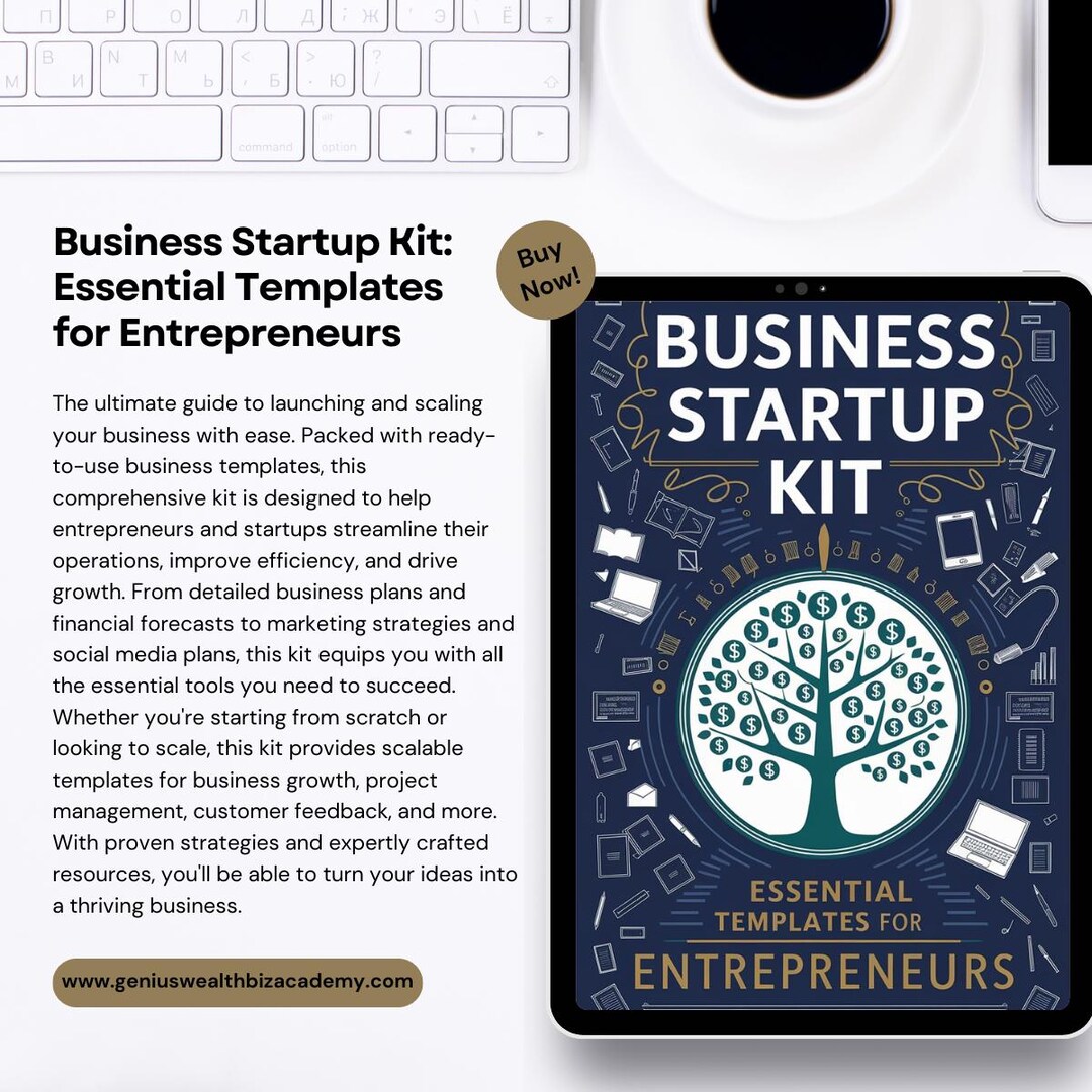 Business Startup Kit Essential Templates For Entrepreneurs Etsy