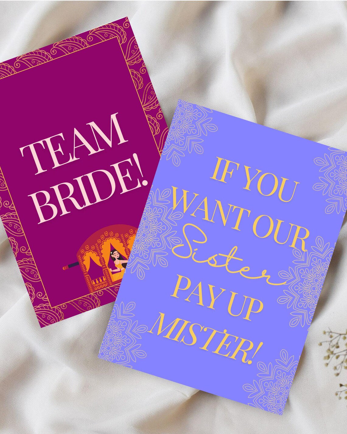 Fun Doli Door Stop Signs | Doli Signs Bundle | Indian Weddings | Ribbon ...