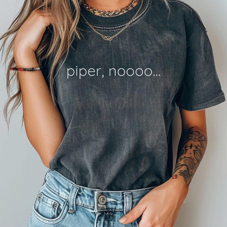 White Lotus Unisex Tee, Piper Nooooooo Tshirt, Graphic Shirt, Vintage ...