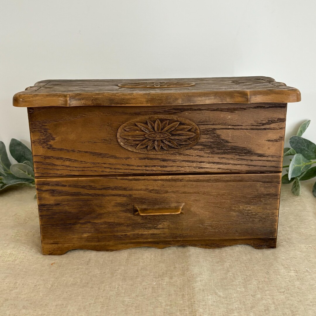 Lerner Faux Wood Storage Box - Etsy