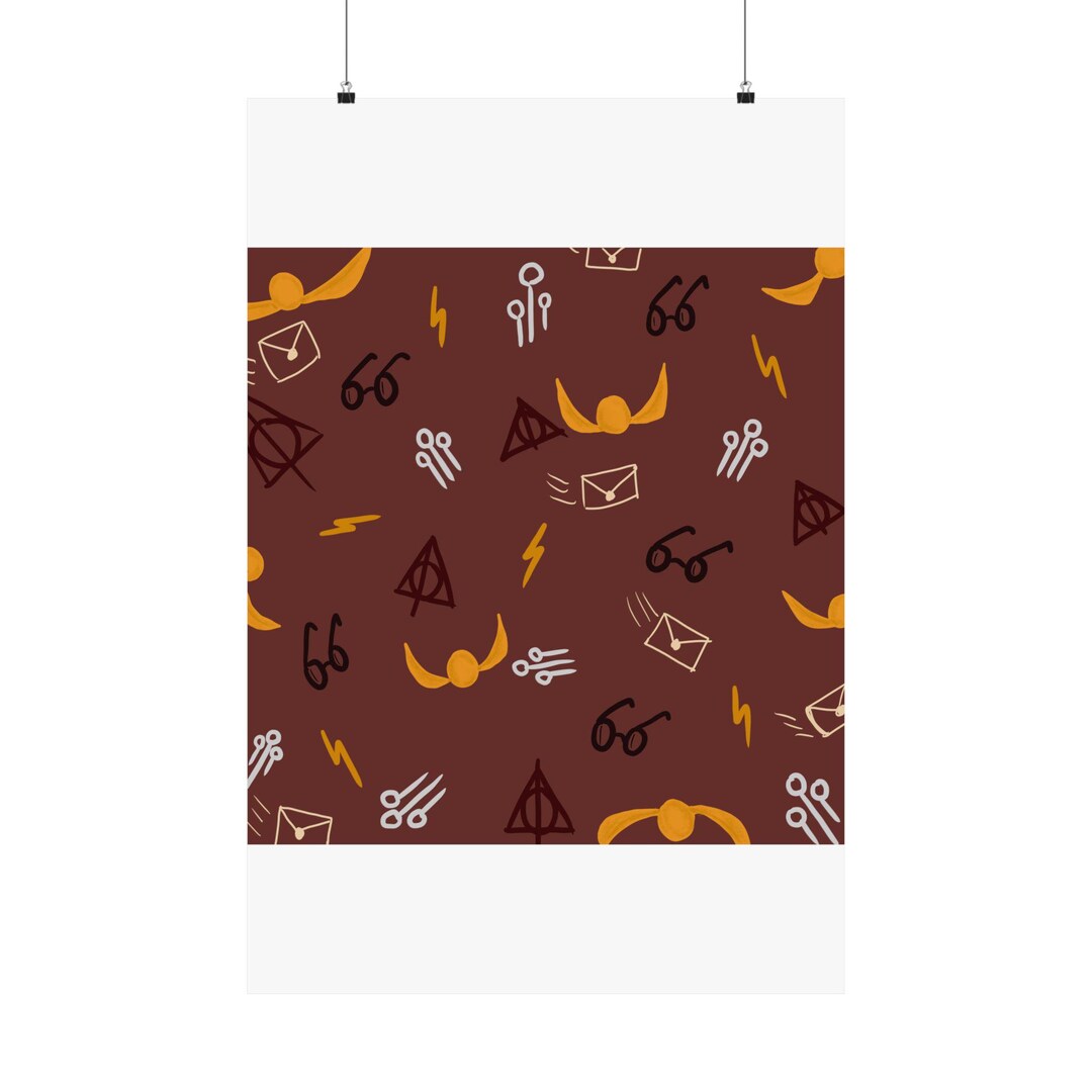 Gryffindor Poster, Harry Potter Wall Art, Matte Vertical Posters ...