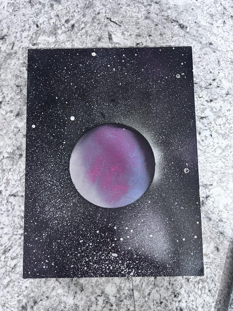 Galaxy Paintings Spray Paint Paintings - Etsy