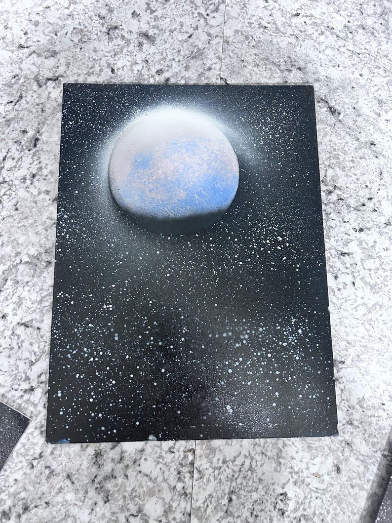 Galaxy Paintings Spray Paint Paintings - Etsy