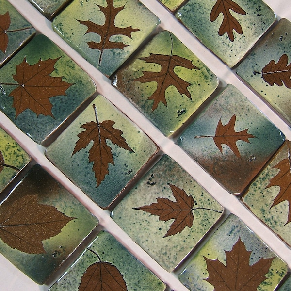 Leaf Tiles - Etsy