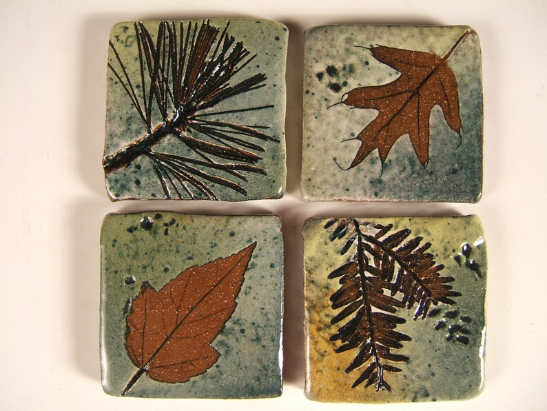 Backsplash Accent Ceramic Tile Kitchen Bath Tree Leaves 1.75" - Etsy