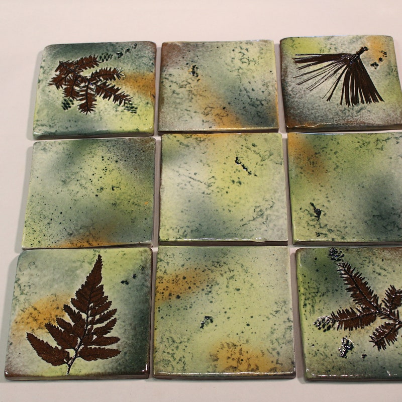 Leaf Tiles - Etsy