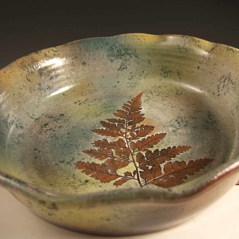 Green Ginkgo Pottery - Etsy