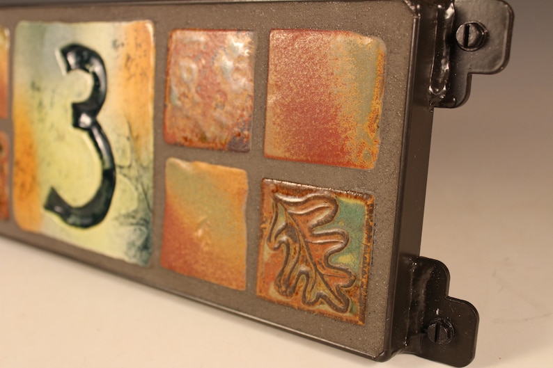 Address Sign House Numbers Ceramic Tile - Etsy