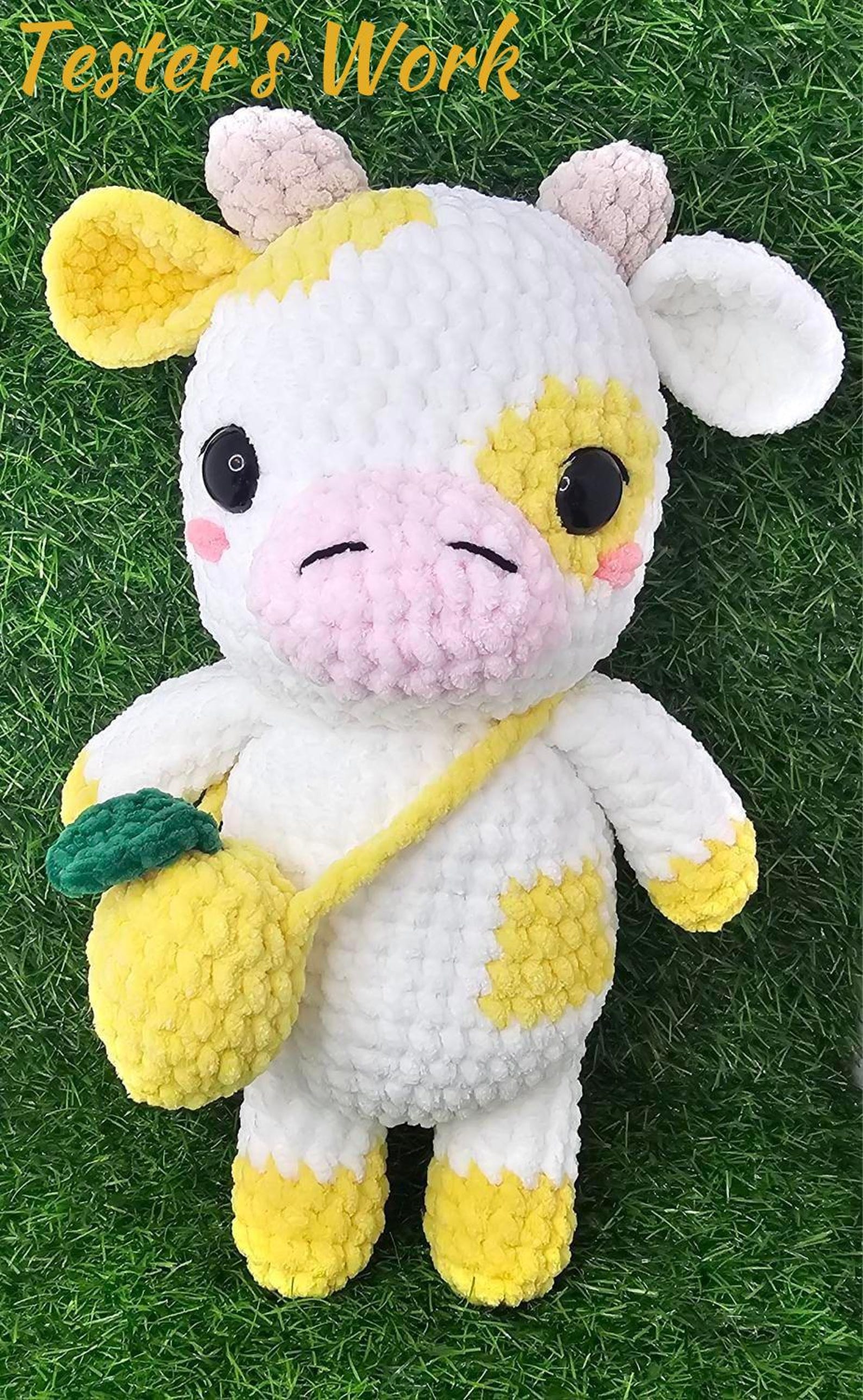 Cow With Lemon Bag Crochet Pattern , Lemon Cow Crochet Plushie ...