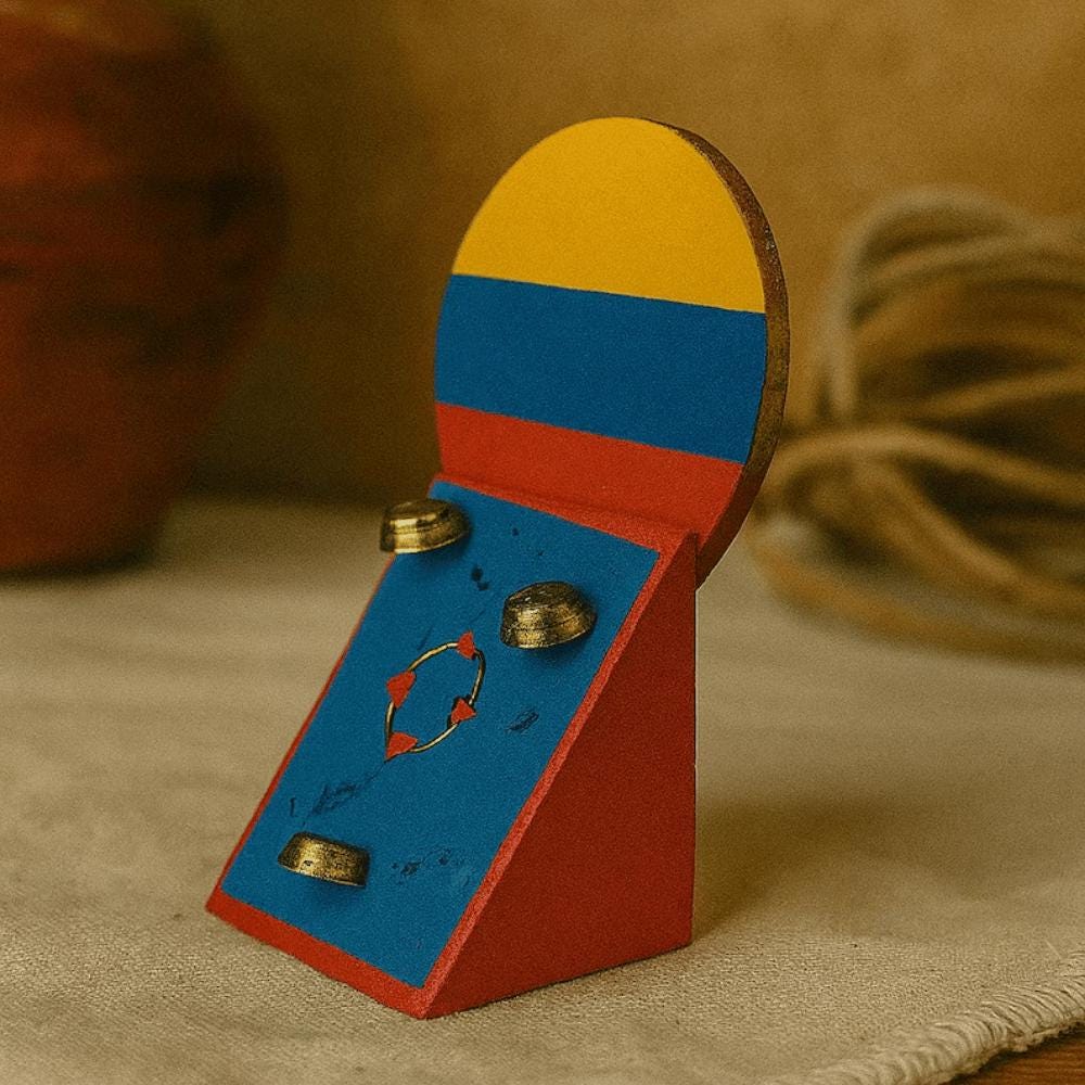 Mini Colombian Tejo Game – Handmade Folk Art Desk Decor - Etsy