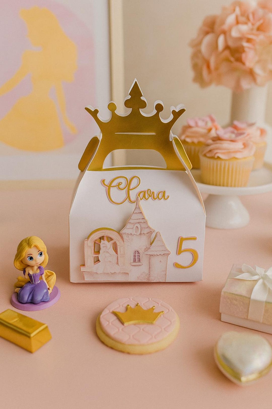 Personalized Princess Favor Box: Custom Birthday Party Decoration - Etsy