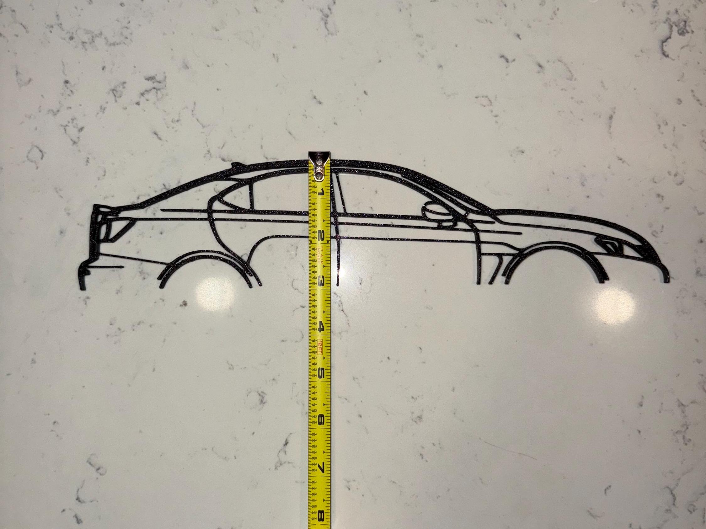 Lexus ISF Silhouette Wall Art , Lexus Wall Art - Etsy
