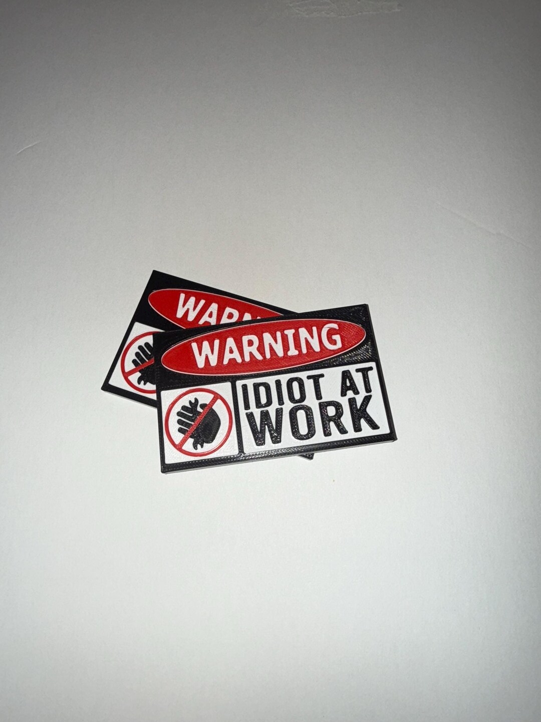 Idot at Work - Warning Sign - Funny Magnetic Sign - Mechanic Humor - Etsy