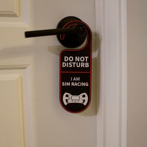 Sim Racing - Do Not Disturb - Door Hanger - Etsy