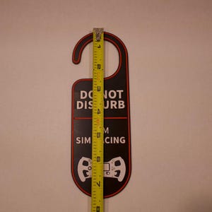 Sim Racing - Do Not Disturb - Door Hanger - Etsy