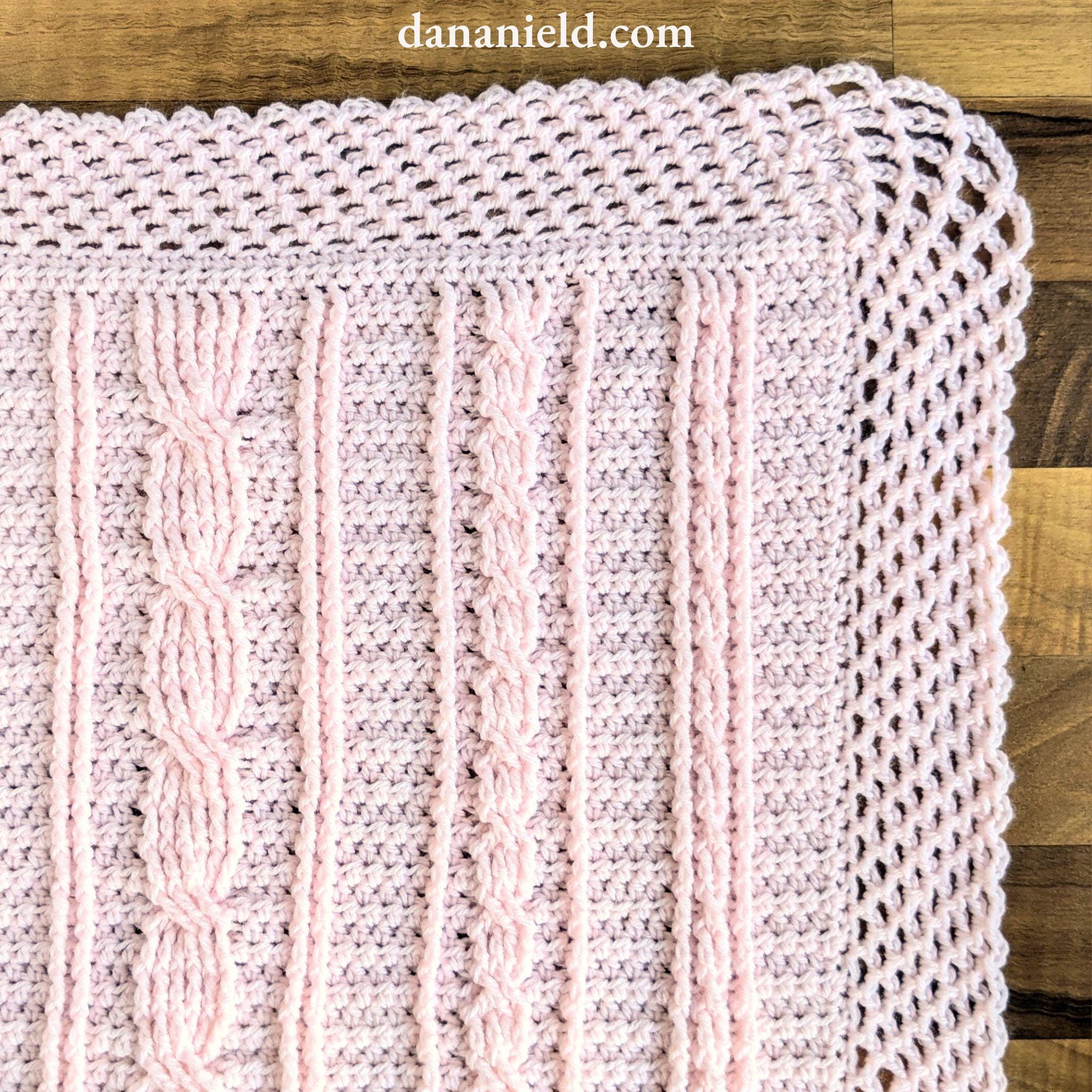 Heirloom Cable Sampler Crochet Baby Blanket Pattern| DIGITAL PDF ...