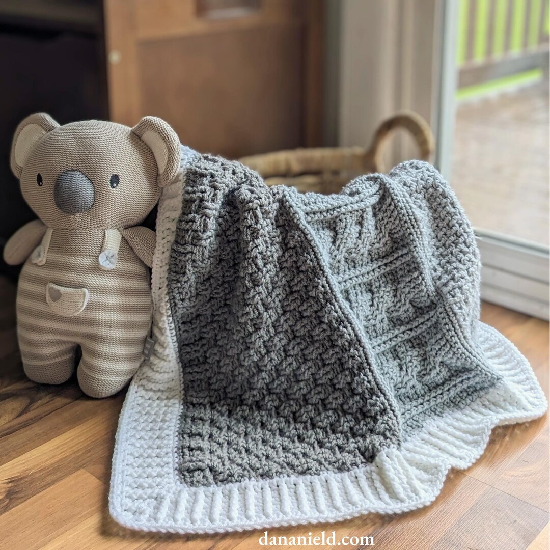 Woven Cables Panel-style Crochet Baby Blanket Pattern | DIGITAL PDF ...