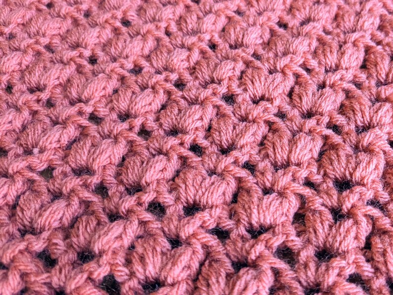 Puff Stitch Panel Crochet Baby Blanket Pattern | DIGITAL PDF DOWNLOAD ...