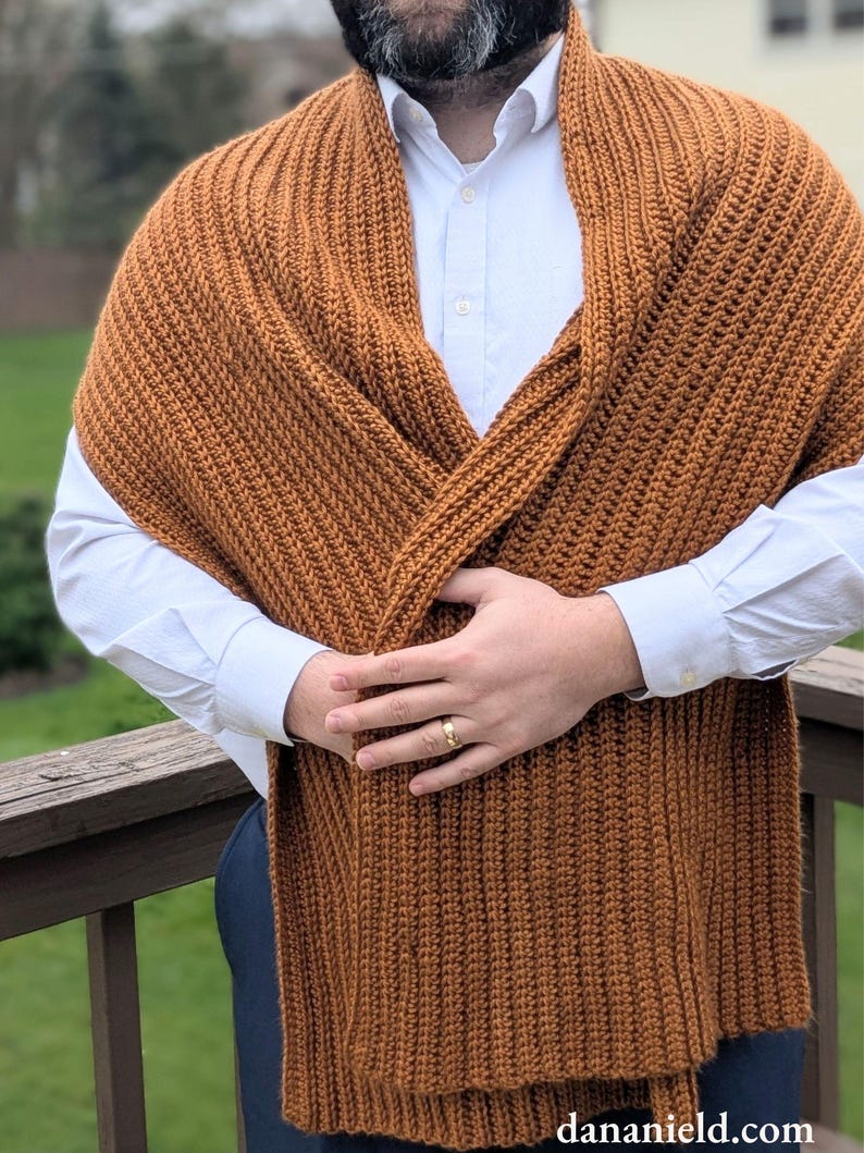 Men’s Crochet Shawl Pattern for Charity | DIGITAL PDF DOWNLOAD | Prayer ...