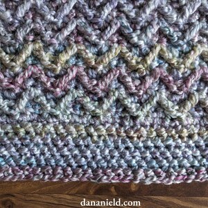 Homespun Arrow Stitch Crochet Baby Blanket Pattern | DIGITAL PDF ...