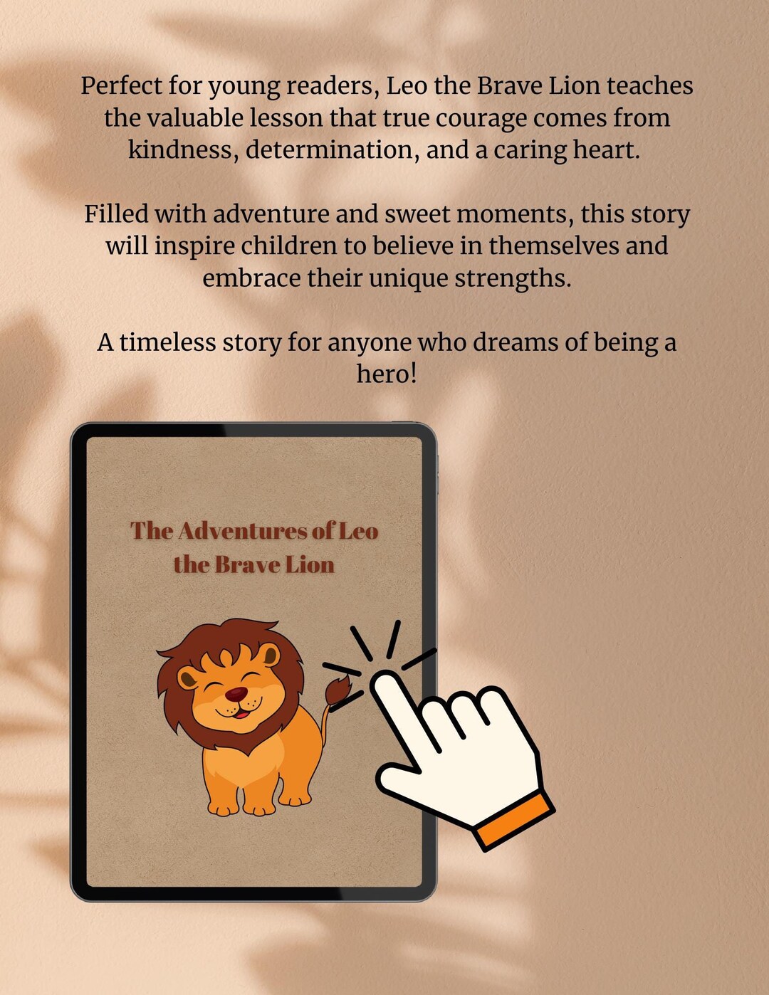 The Adventures of Leo the Brave Lion Book - Etsy