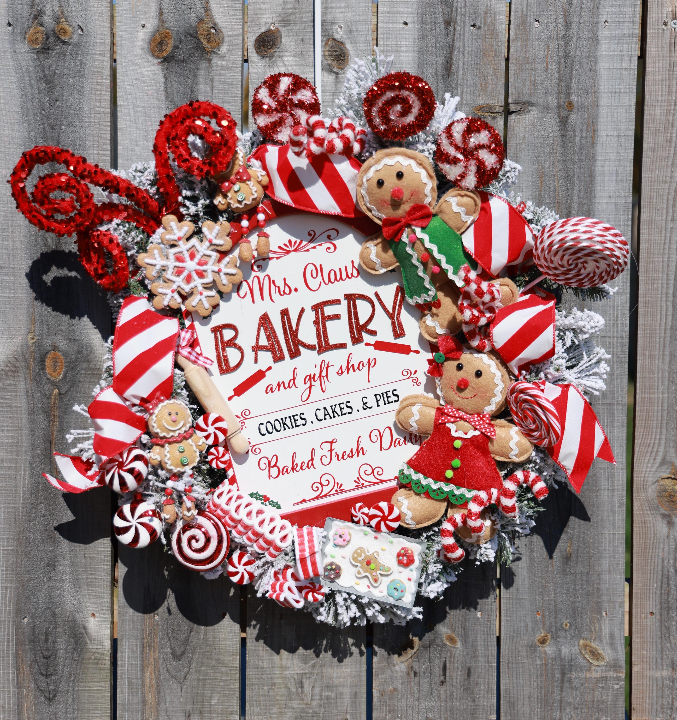 Gingerbread Christmas Wreath - SOLD! Can Be Replicated by Me. - Etsy