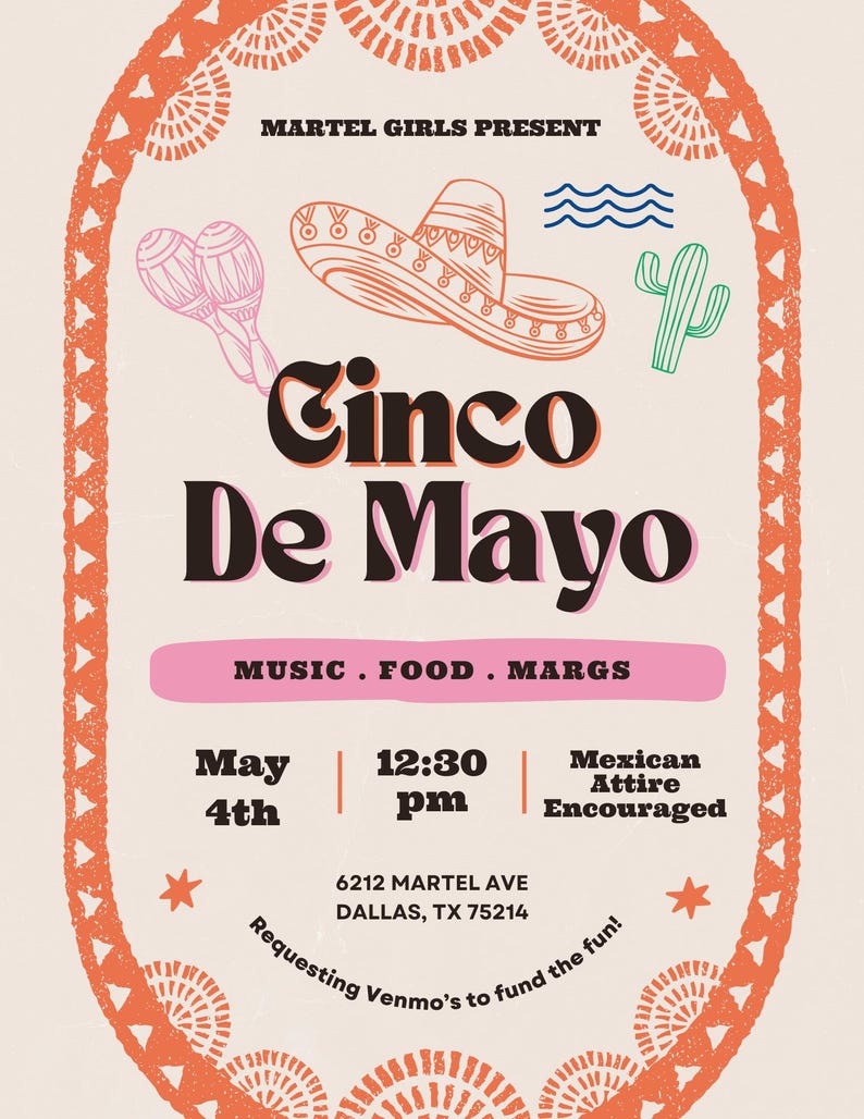 Cinco De Mayo Party Invitation - Etsy
