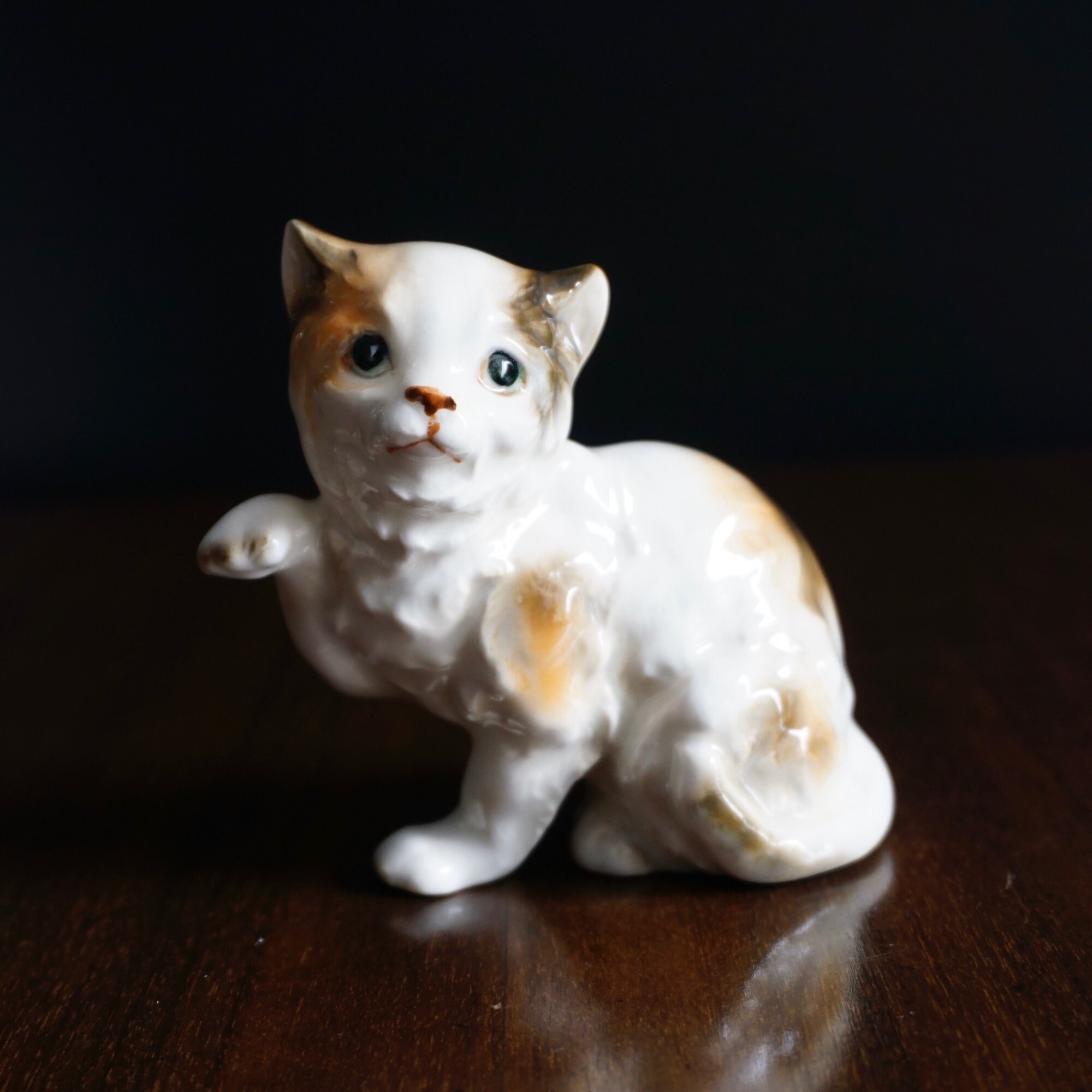 Sad Faced Calico Cat Figure Vintage Hand Painted Ceramic Cat - Etsy