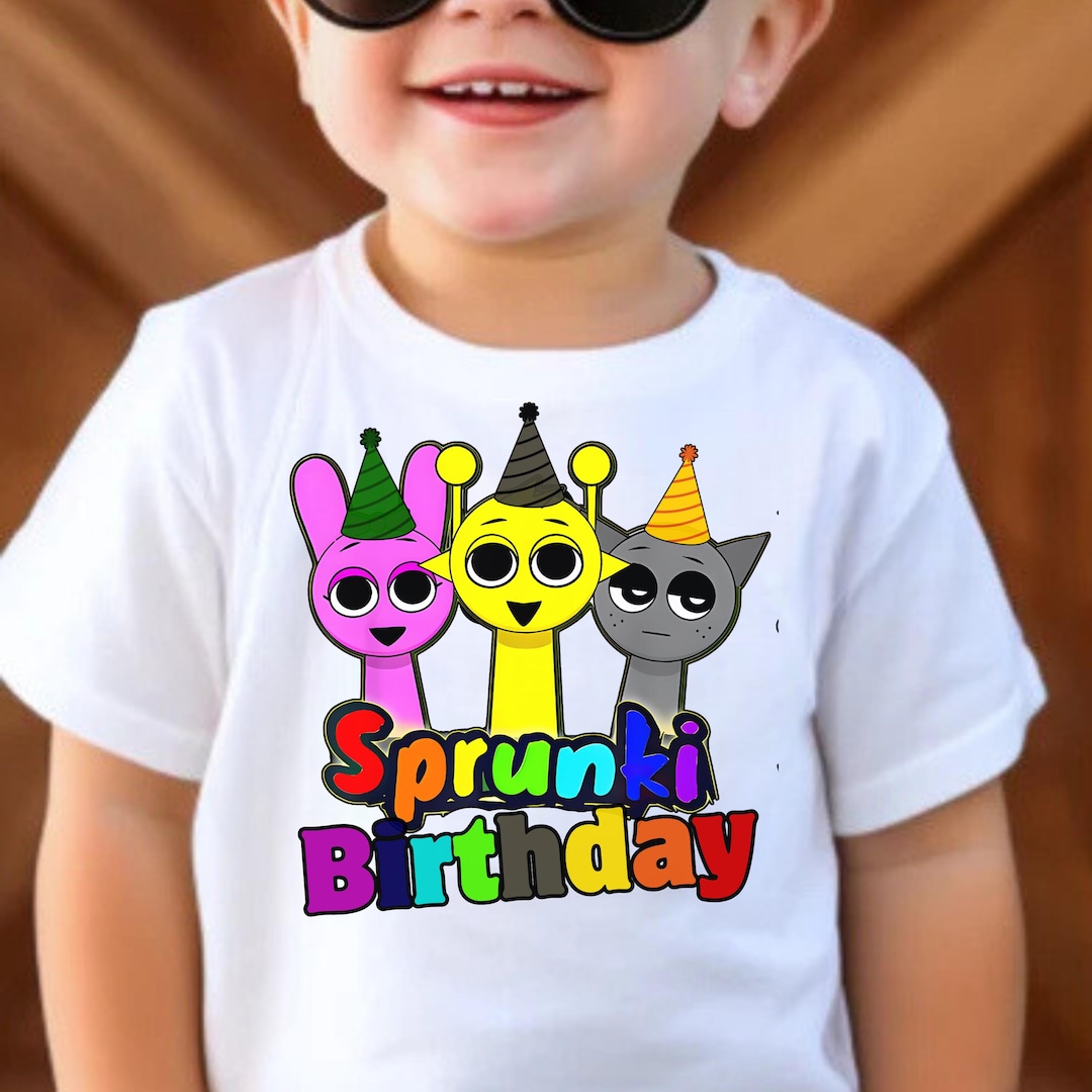 Sprunki Birthday for Kids PNG Digital Design 'it's My Birthday' for ...