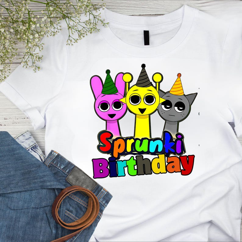 Sprunki Birthday for Kids PNG Digital Design 'it's My Birthday' for ...
