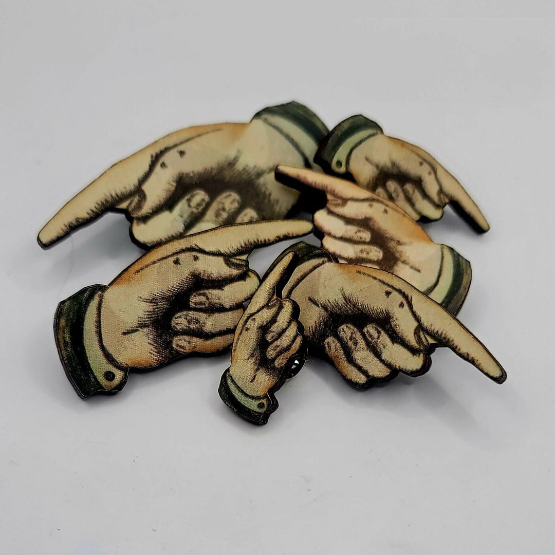 I'm With Them, Pointing Hand Pin/brooch - Etsy