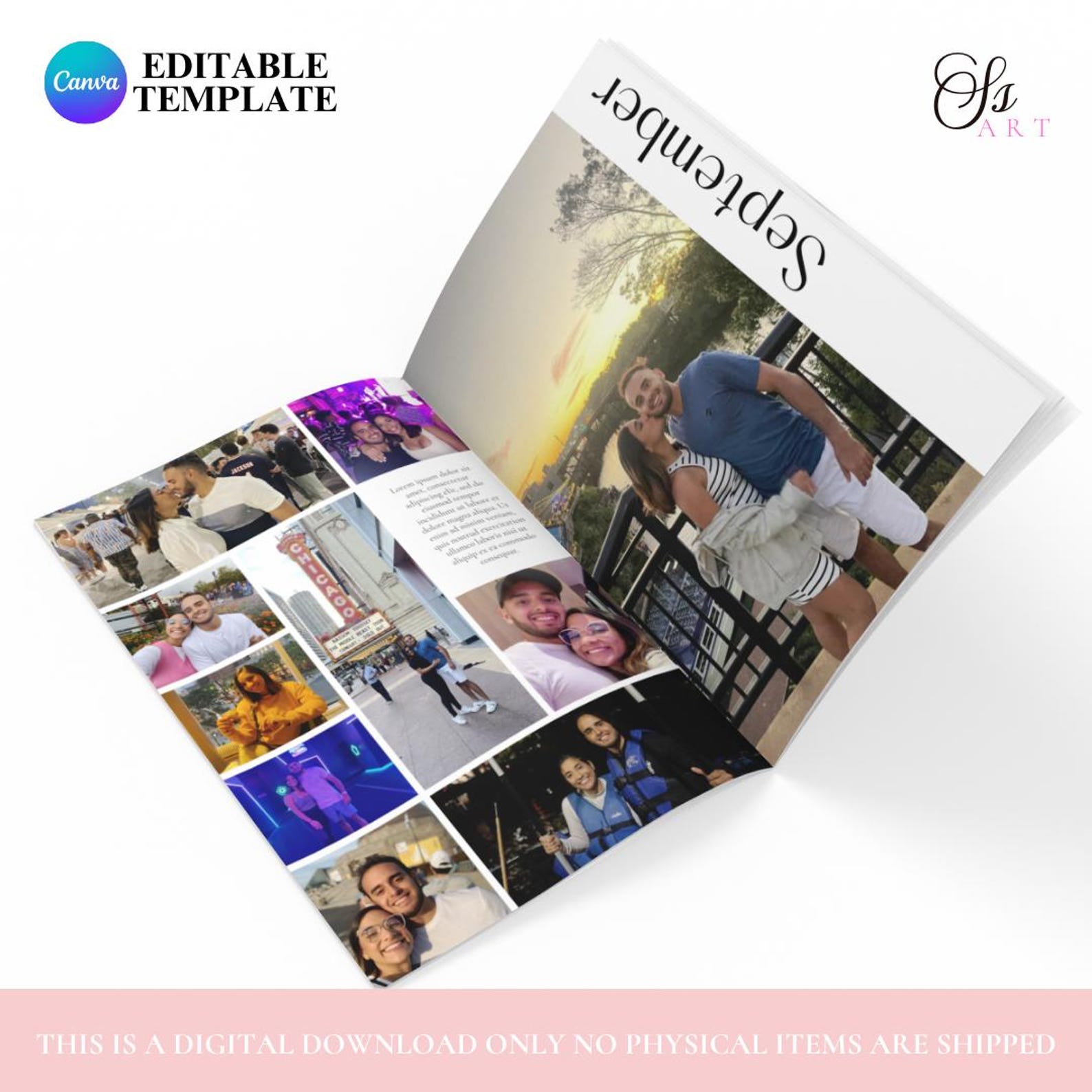 2024 Recap Photo Album Template Editable Canva Design for Vision Boards ...