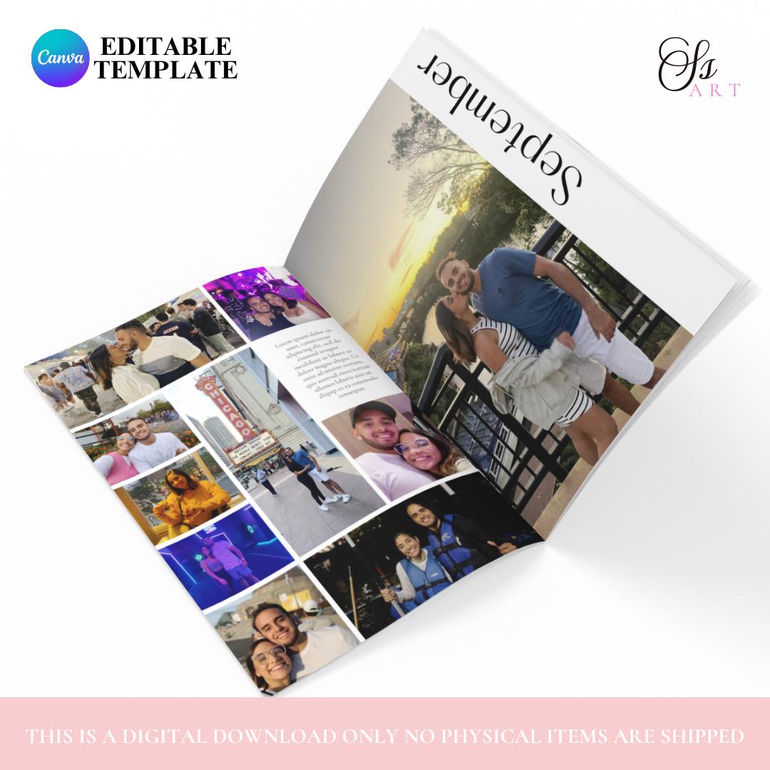 2024 Recap Photo Album Template Editable Canva Design for Vision Boards ...