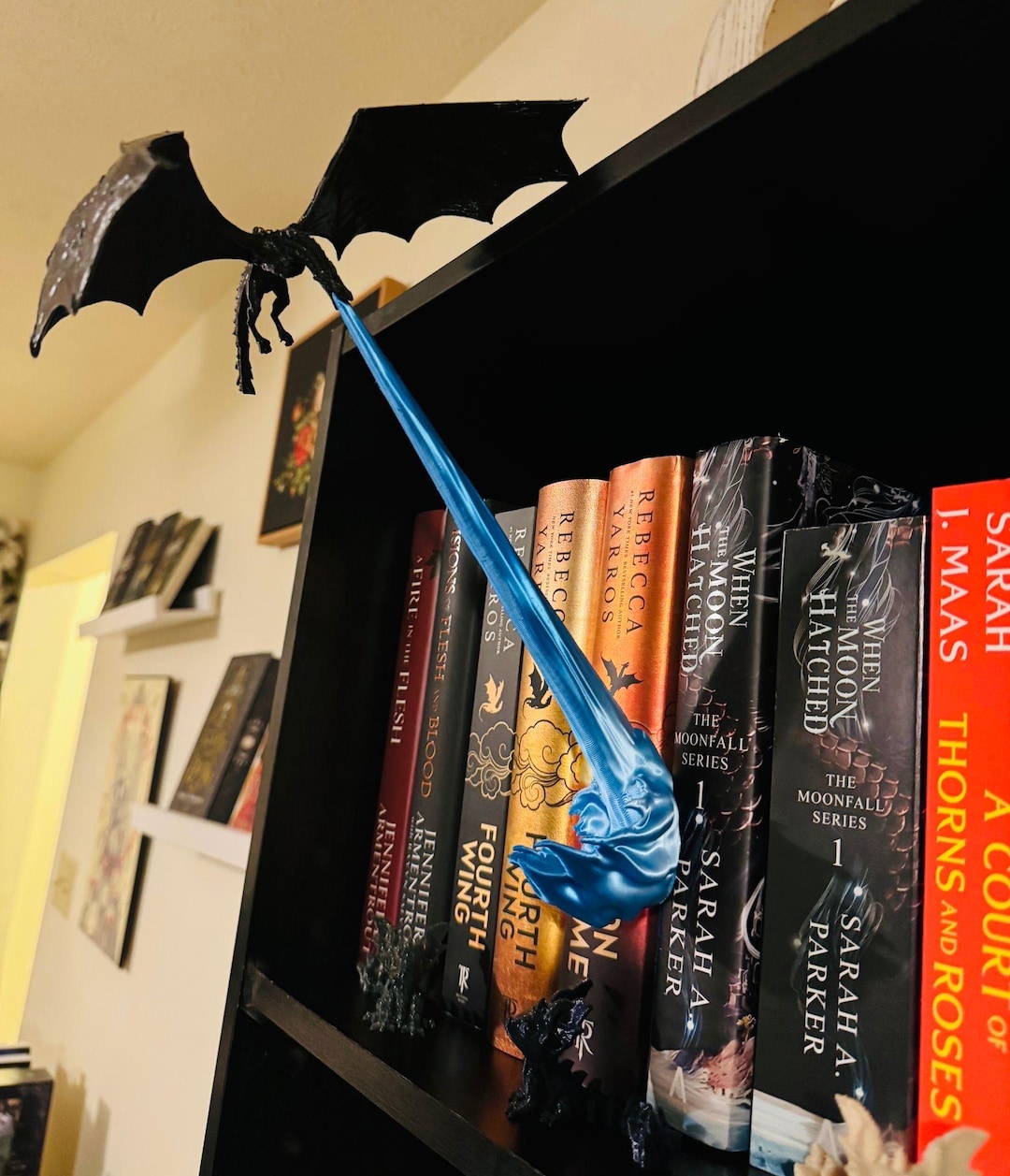 Fire Breathing Dragon Book Nook 3D Printed Different Colors - Etsy