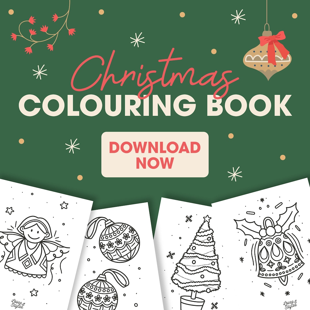 20 Christmas Coloring Pages, Children, Adults, Kids Coloring Pages ...